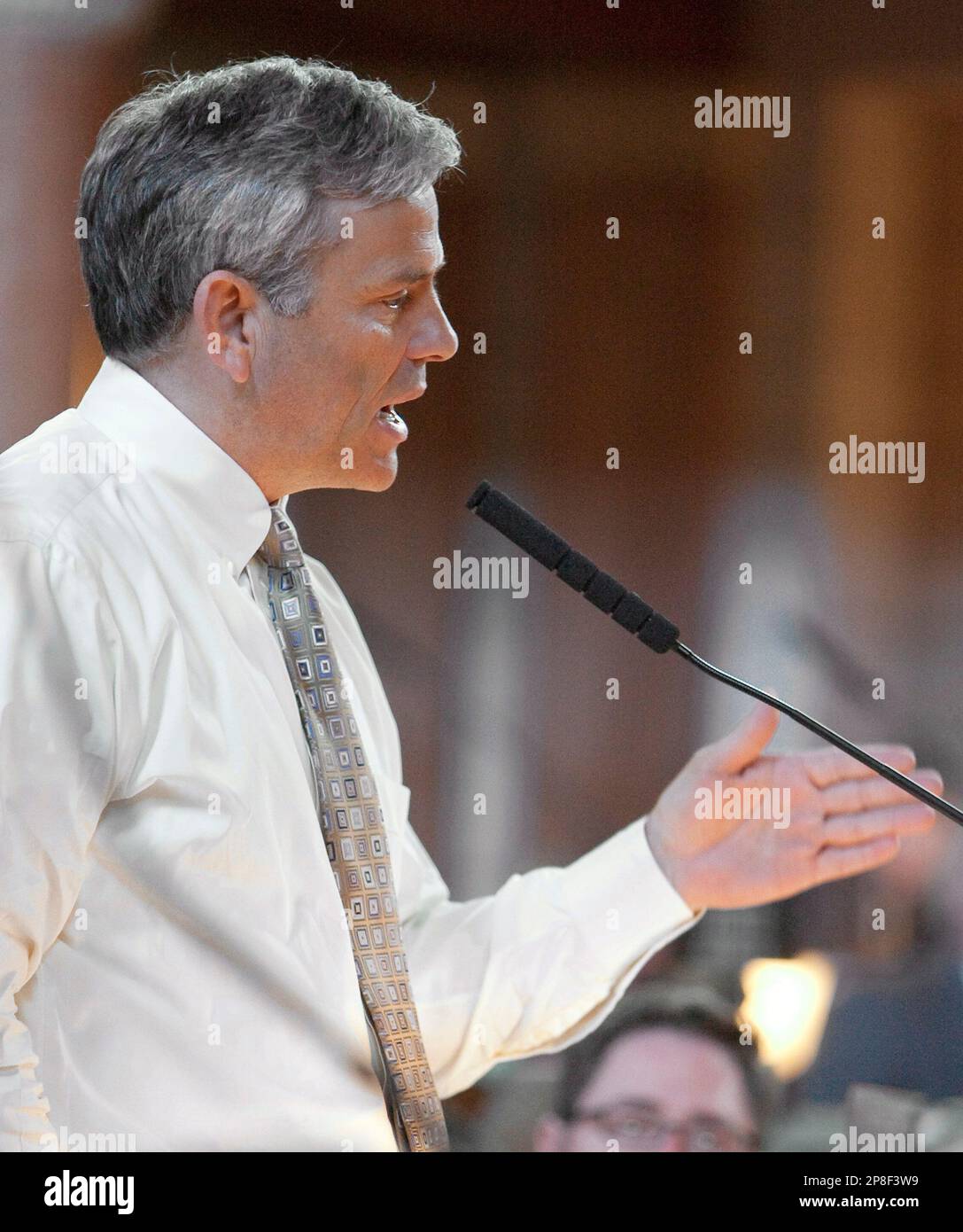 Nebraska state Sen. Steve Lathrop of Omaha speaks Tuesday, May 19, 2009 ...
