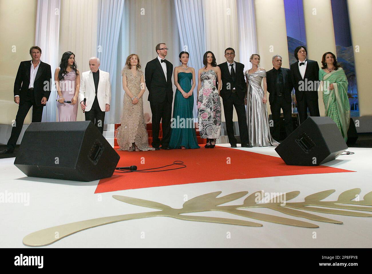 From left, British singer Bryan Ferry, French actress Hafsia Herzi ...