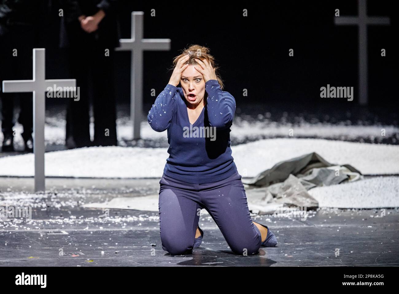 Hambourg, Allemagne. 08th mars 2023. La chanteuse Elena Guseva se produit comme Suor Angelica ...