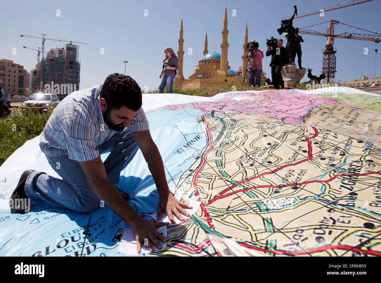 Lebanese Civil War Map