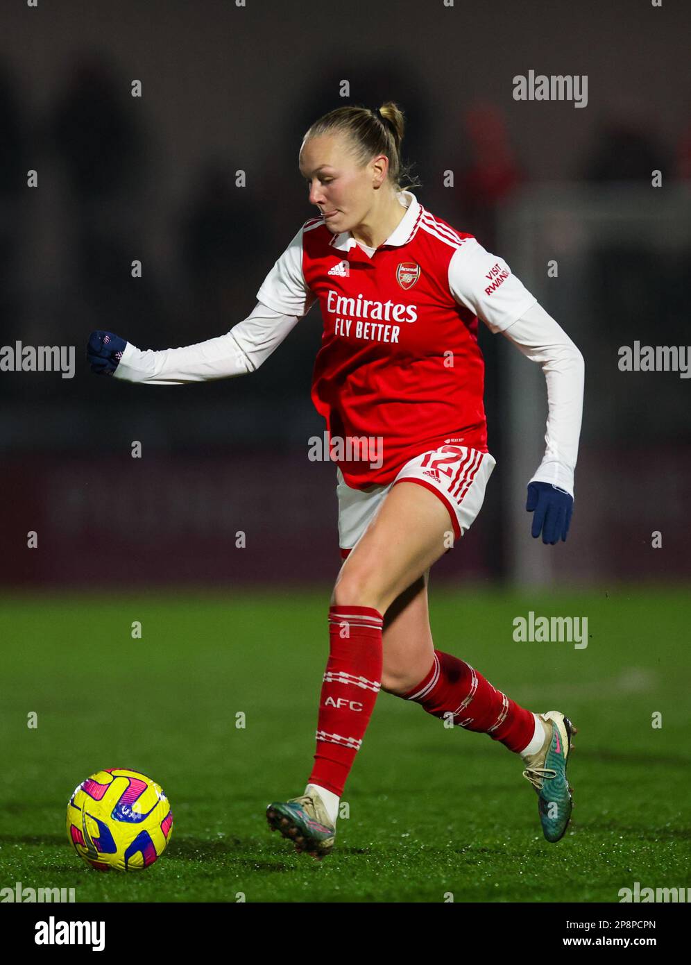 Frida Maanum d'Arsenal en action pendant le match de la Super League ...