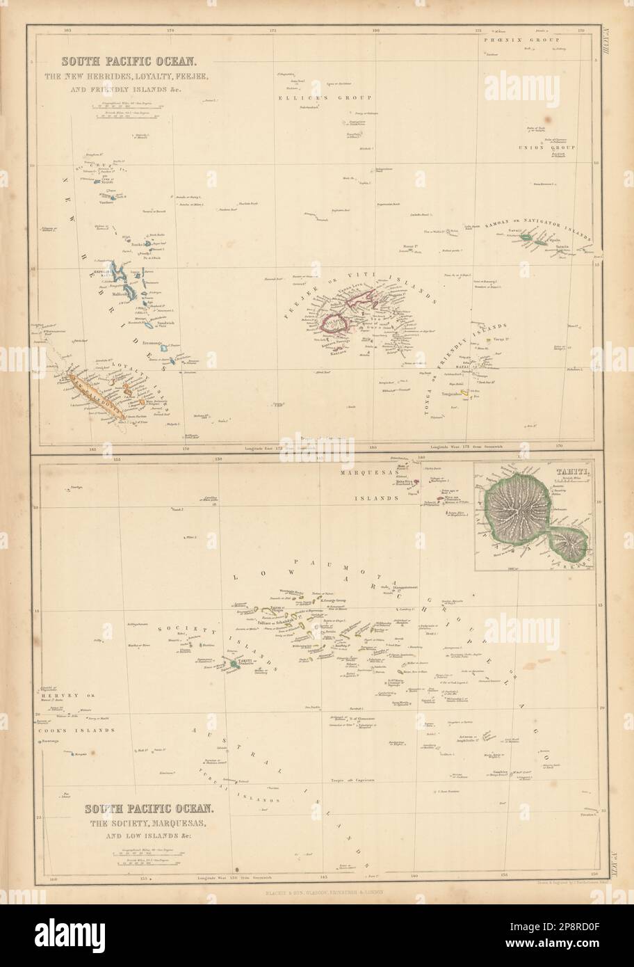 Map of the new hebrides Banque de photographies et d’images à haute ...