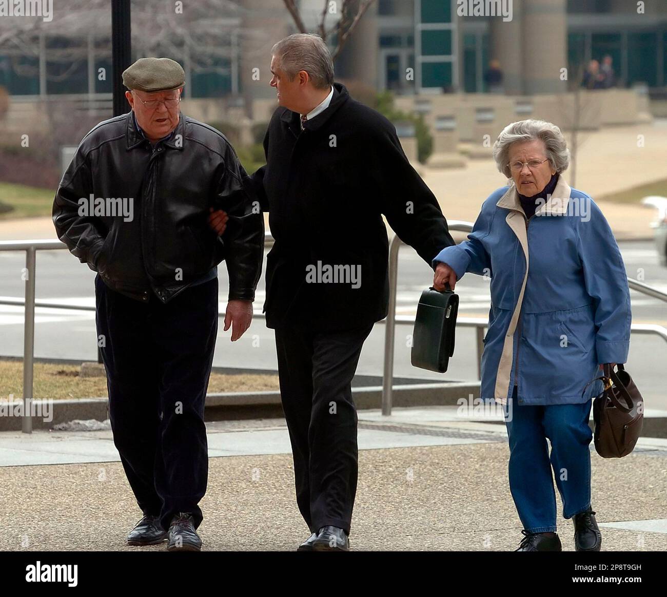** FILE ** In this Feb. 28, 2005 file photo, John Demjanjuk, left, and ...