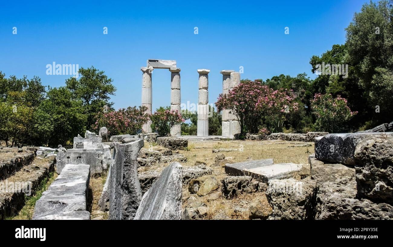 L'île grecque de Samothrace dans le nord de la mer Égée idéal pour des ...