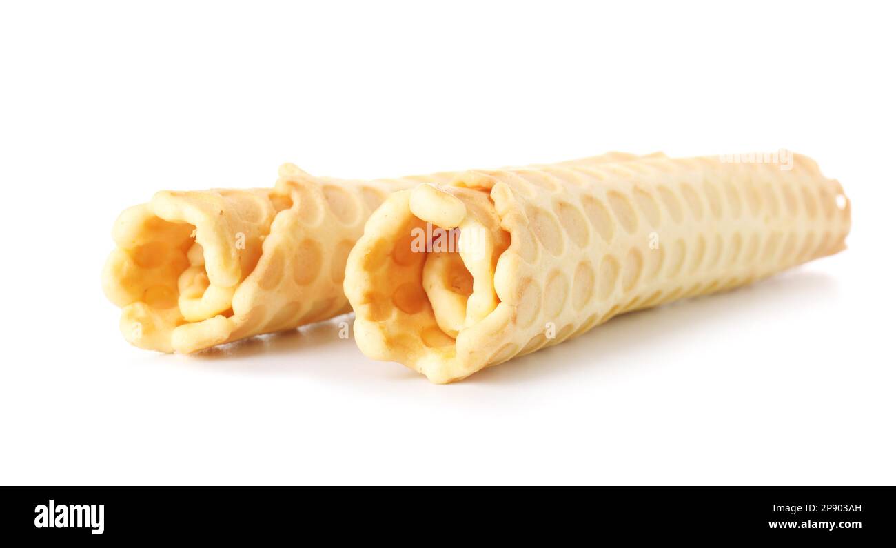 Rolled wafer Banque d'images détourées - Alamy