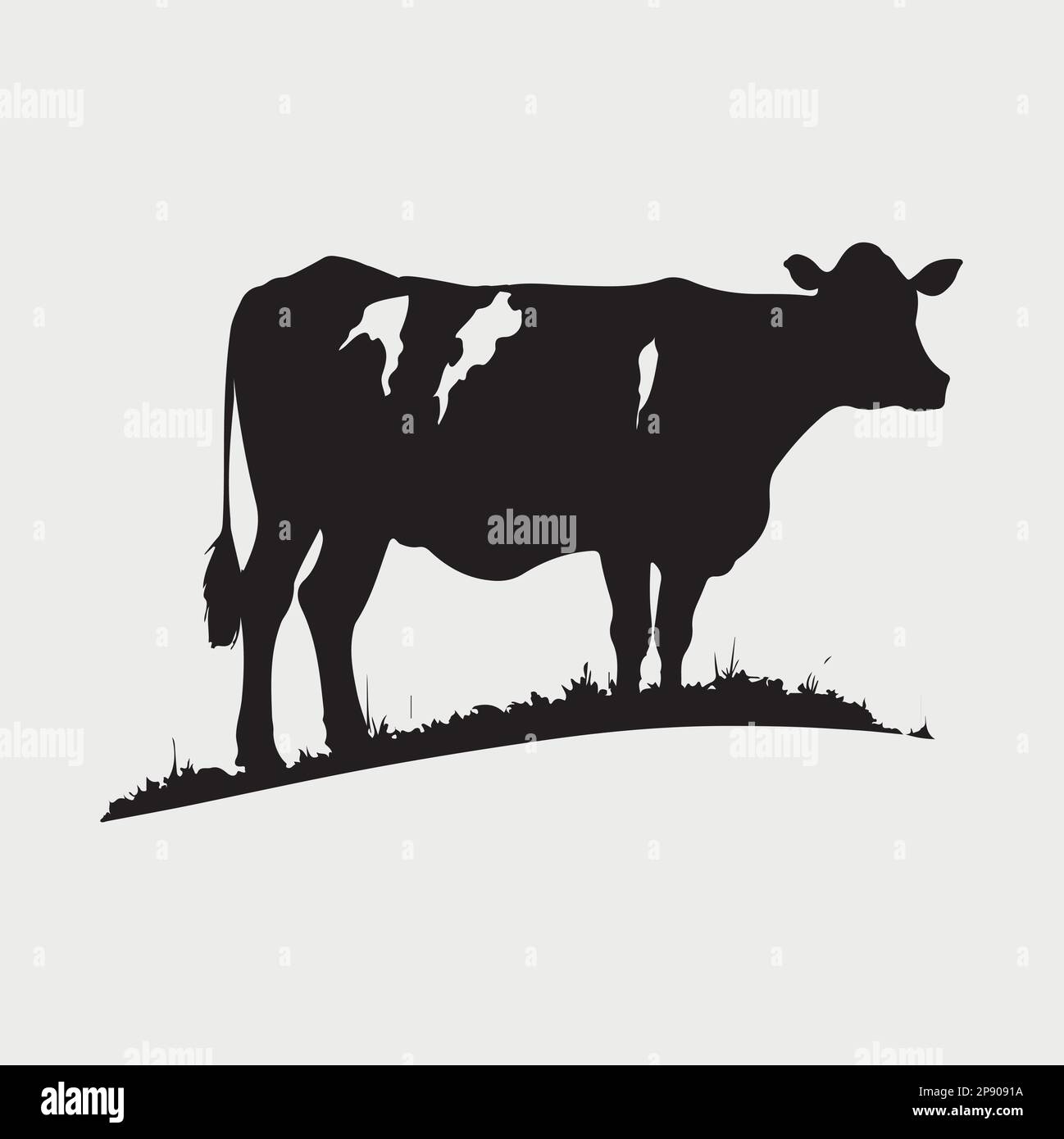 Silhouette de vache silhouette de vache silhouette de vache Image ...