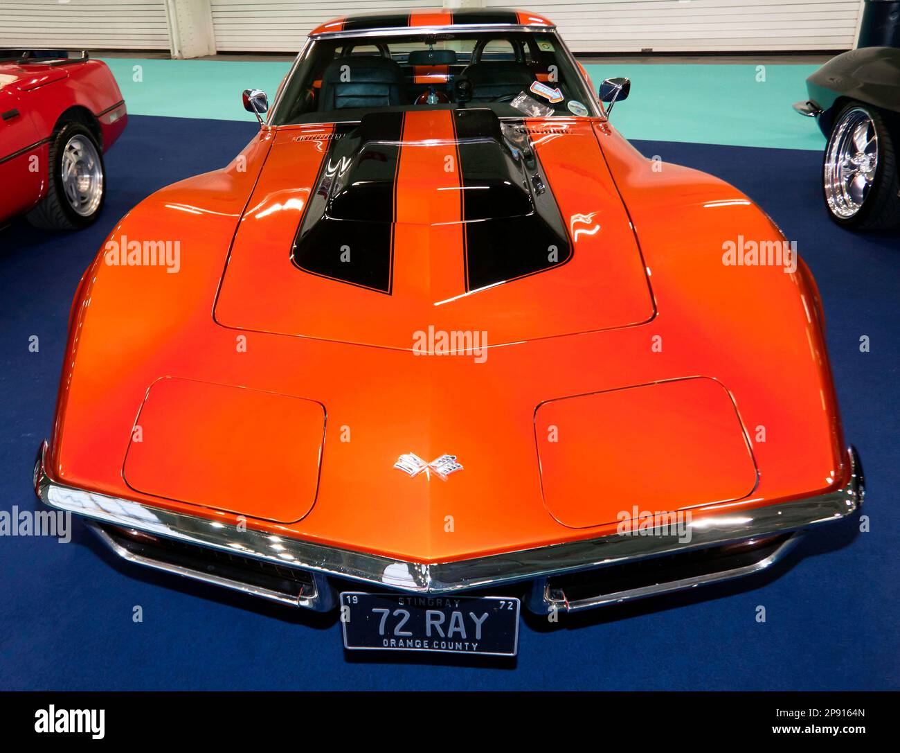 Vue avant d'une Corvette 1972 de Chevrolet (C3), qui fait partie d'une ...