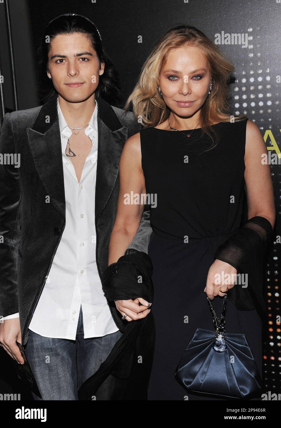 Italian actress Ornella Muti and her son Andrea Fachinetti attends the ...