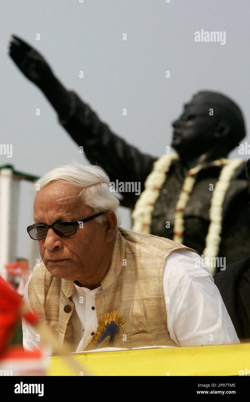 West Bengal state Chief Minister Buddhadeb Bhattacharya takes seat on ...