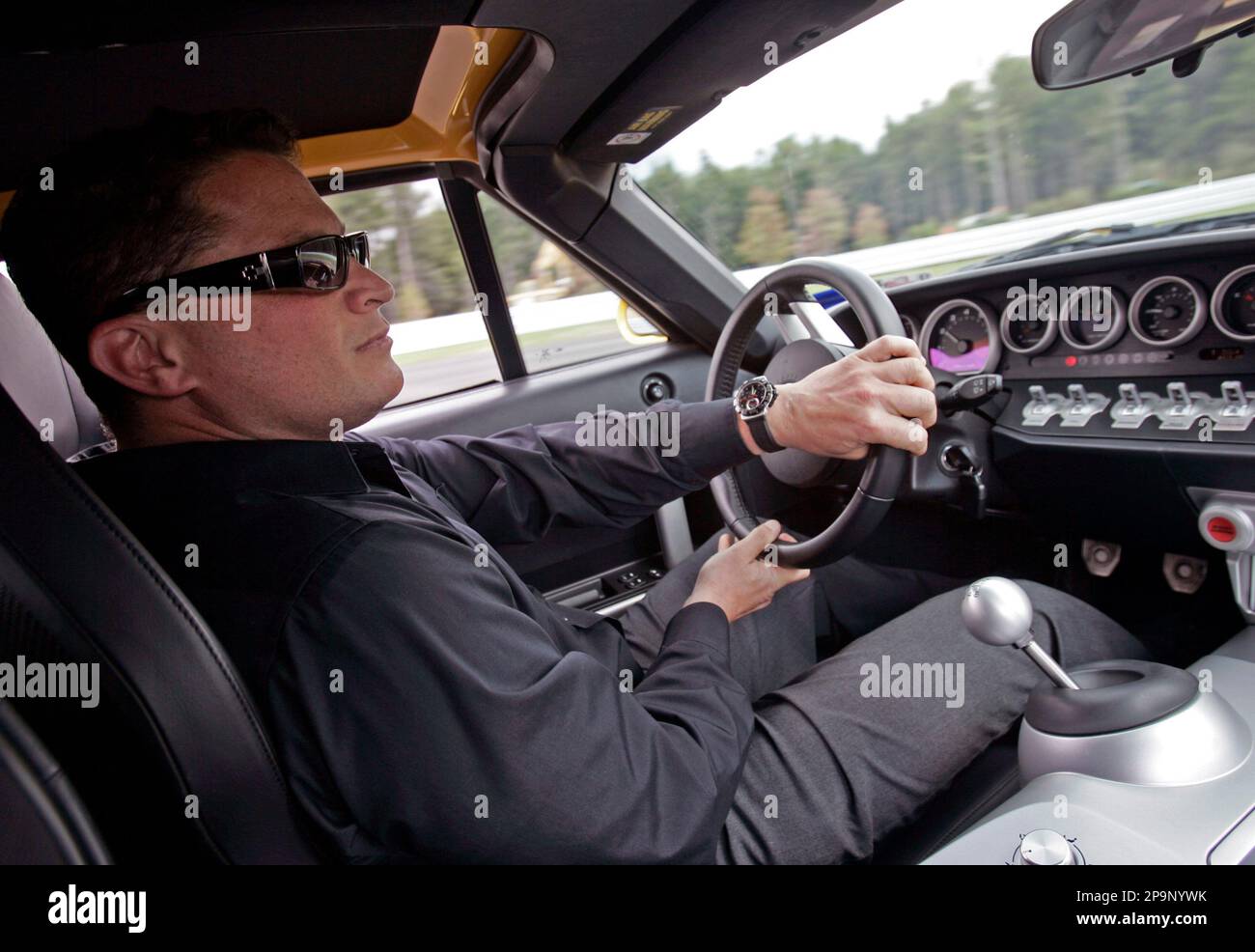 Ari Strauss drives his Ford GT at Monticello Motor Club in Monticello ...