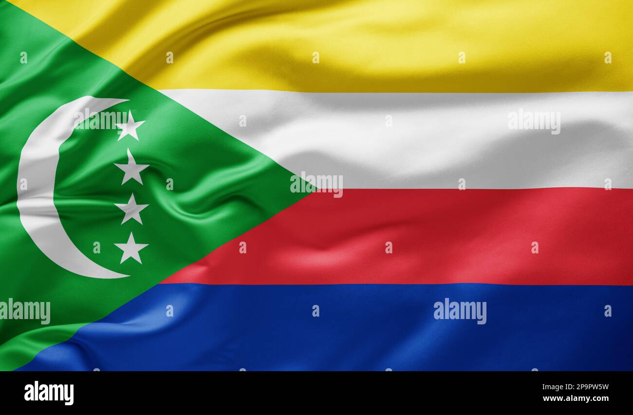 Drapeau national des comores Banque de photographies et d’images à ...