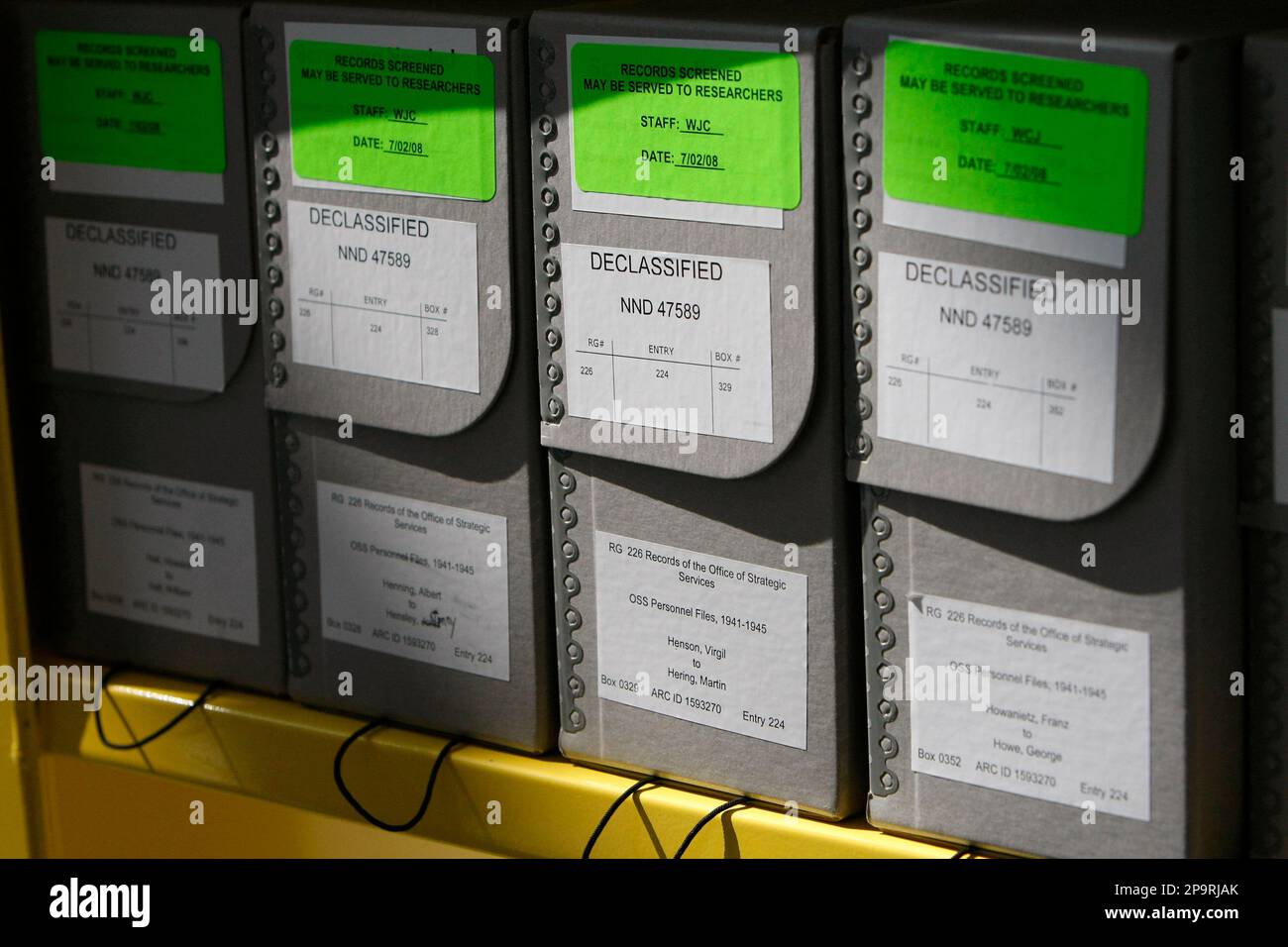 Recently declassified Office of Strategic Services (OSS) personnel ...