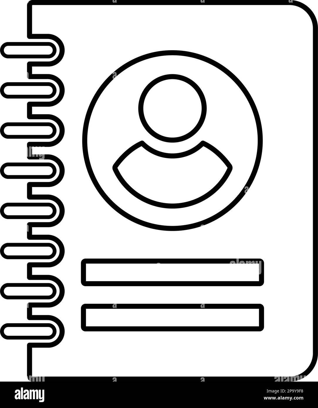 Carnet de courrier électronique Banque d'images noir et blanc - Alamy