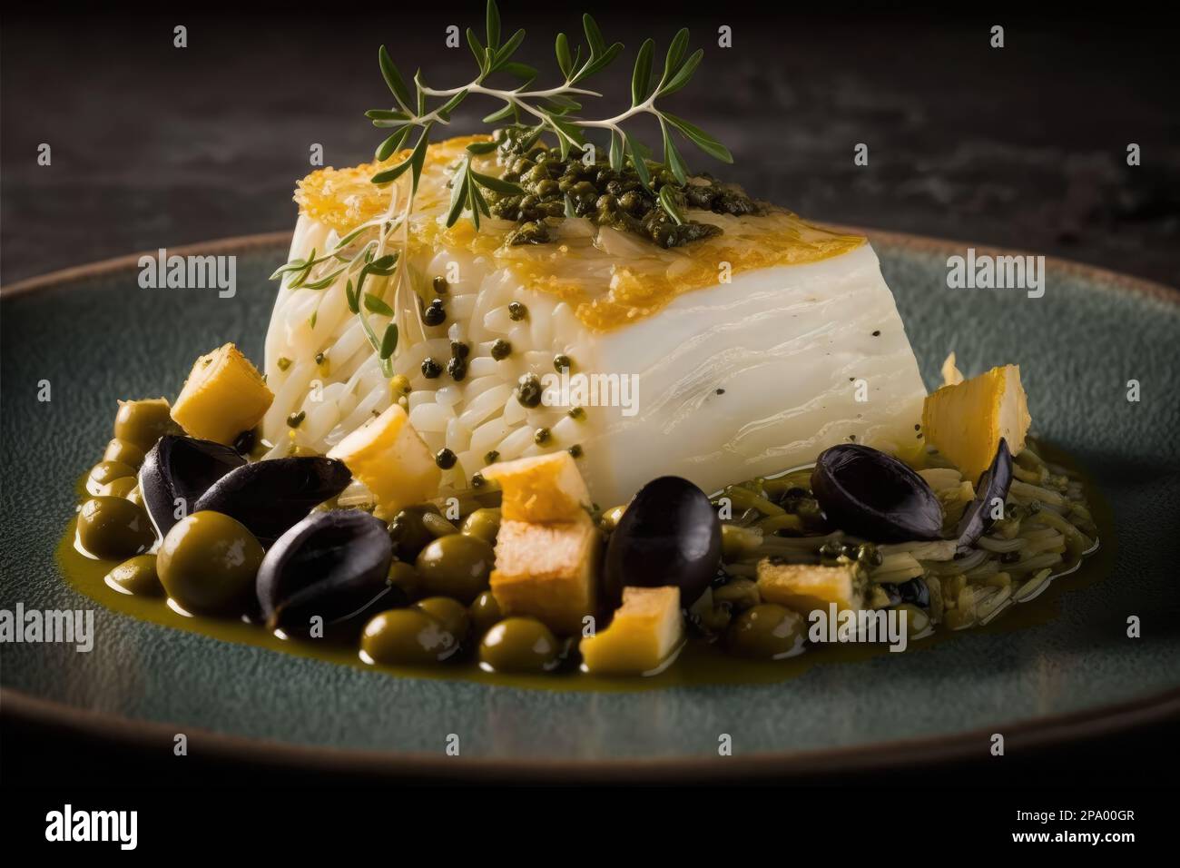 Bacalhau à Gomes de Sá fait avec de la morue salée et séchée en flocons ...