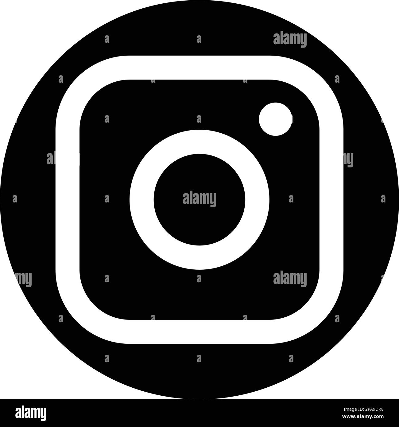 Logo Instagram. Insta réaliste icône de médias sociaux logotype sur un ...