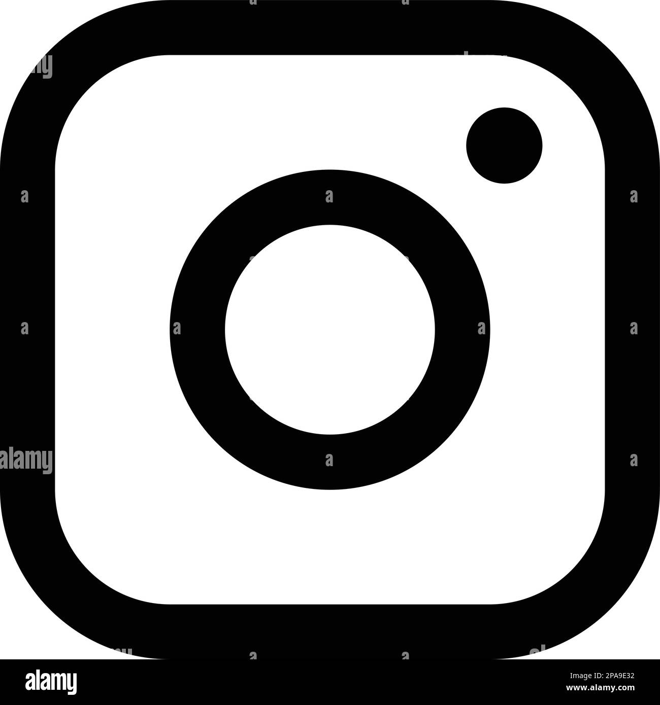 Logo Instagram. Insta réaliste icône de médias sociaux logotype sur un ...