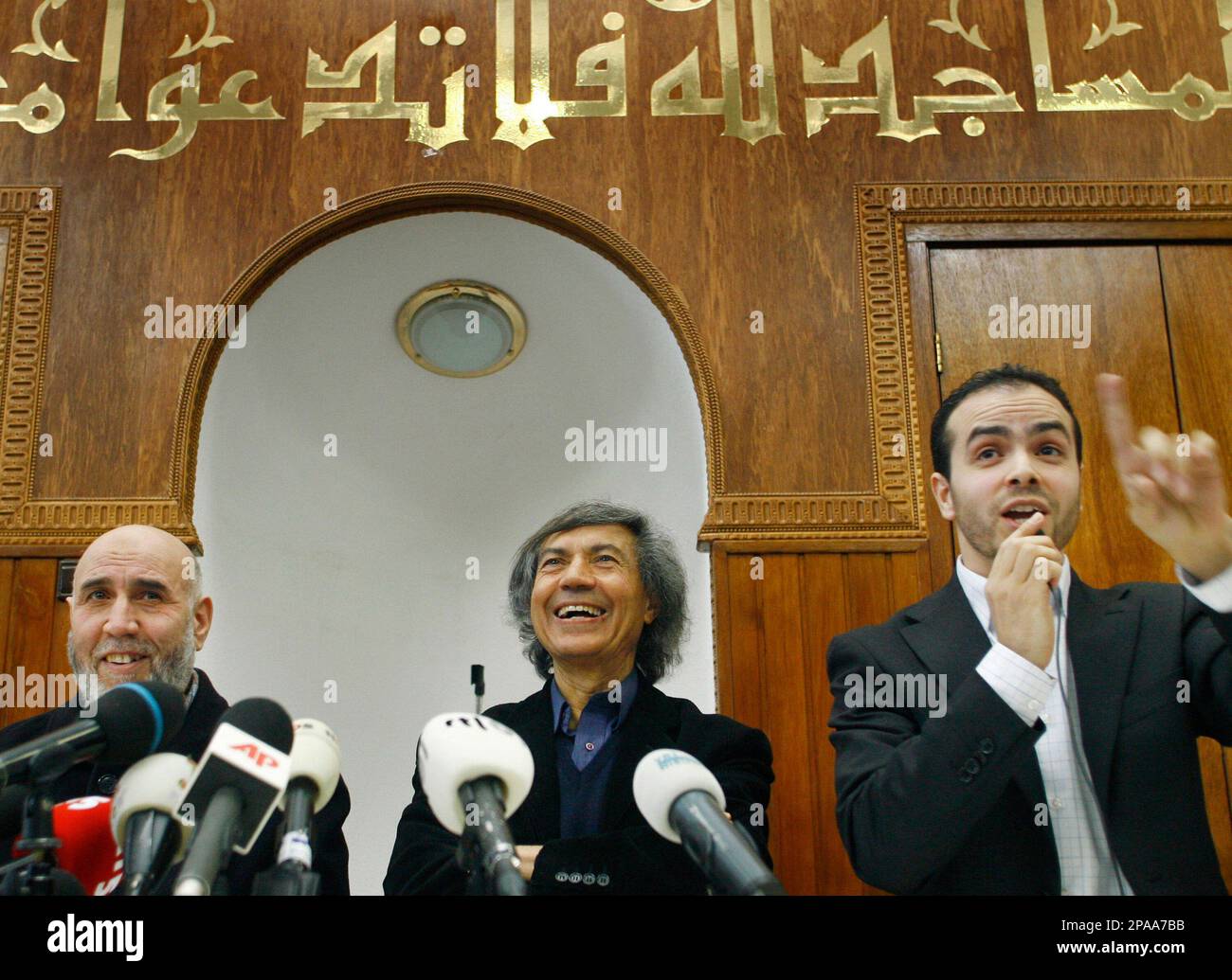 El Bakali Elkhammar, left, Mohammed Rabbae, center, and Aissa Zanzen ...