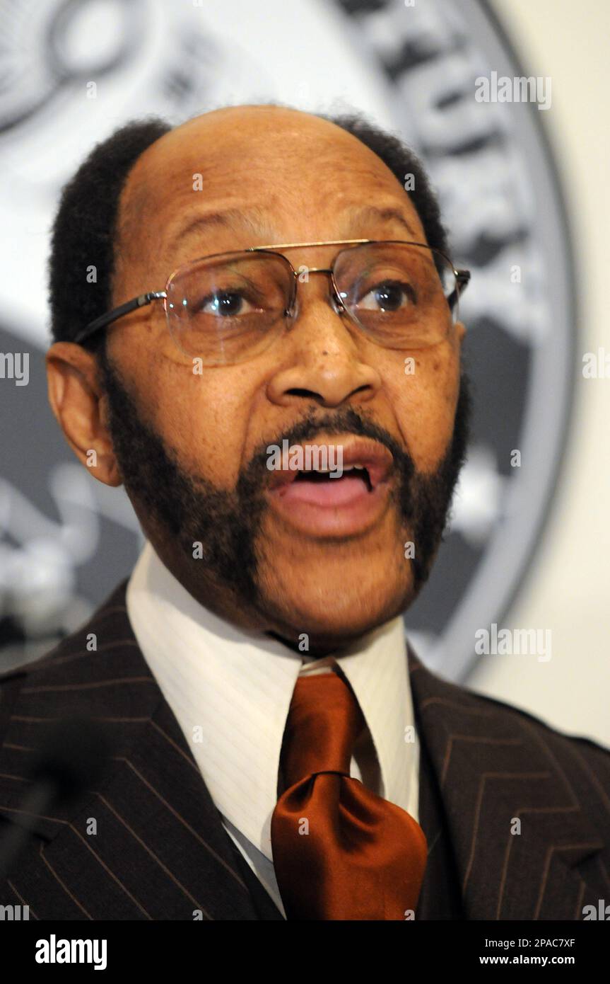 Rudolph Clay, Mayor of Gary, Ind., announces Tuesday March 11, 2008 at ...