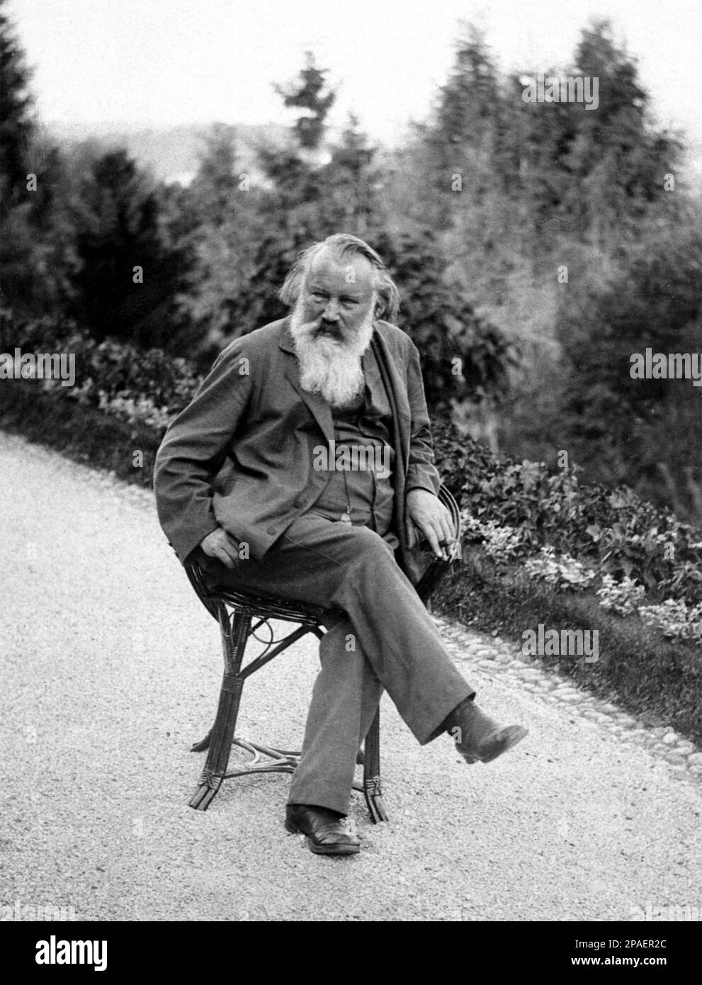 1897 ca : le célèbre compositeur allemand JOHANNES BRAHMS ( Hambourg ...