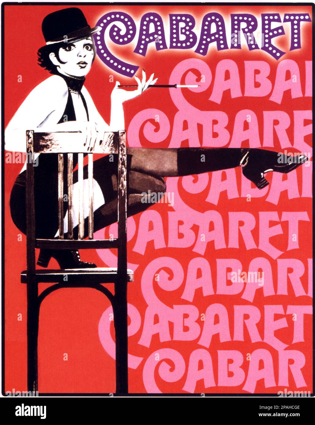 1972 : l'affiche publicitaire pour le CABARET du film de Bob Fosse avec ...