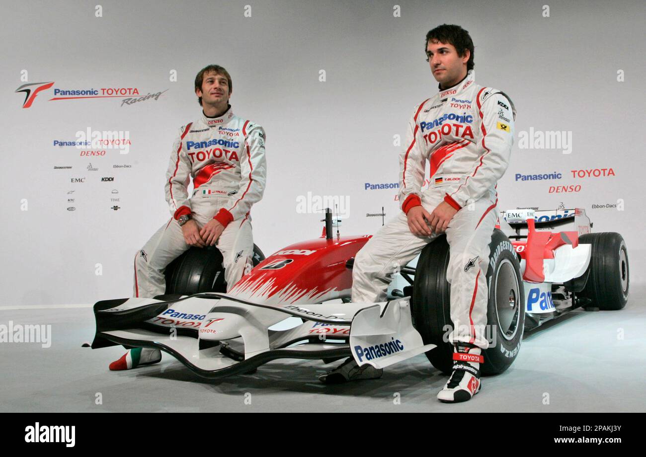 The Formula One drivers of the Panasonic Toyota Racing team, Jarno ...