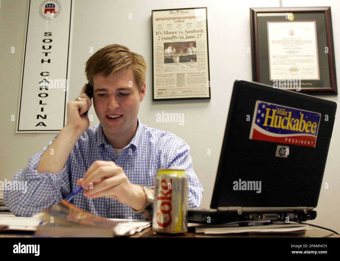 Adam Piper, one of only four full-time staffers for Mike Huckabee's ...