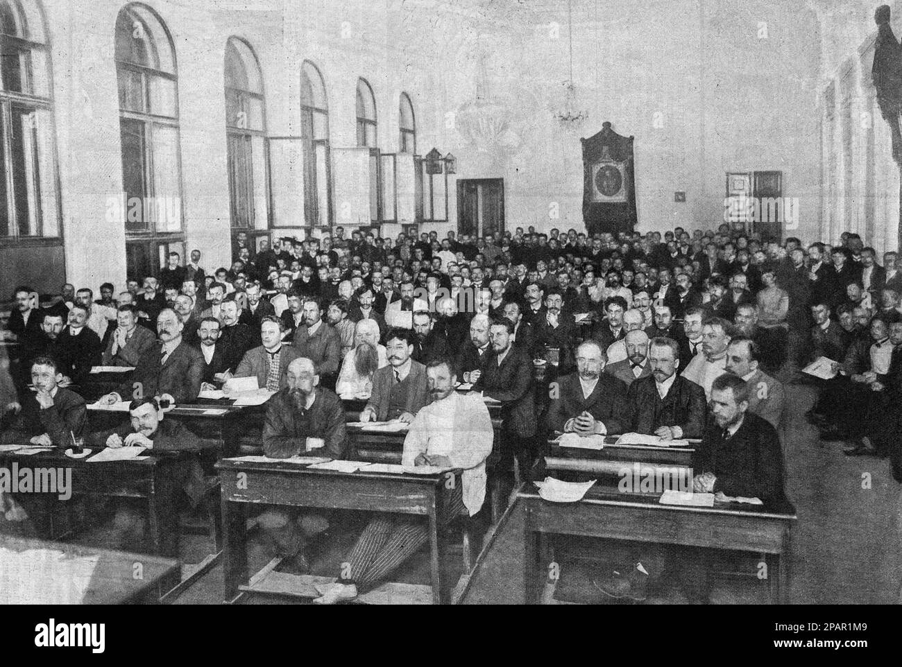 Fonctionnaire du gouvernement de moscou Banque d'images noir et blanc ...
