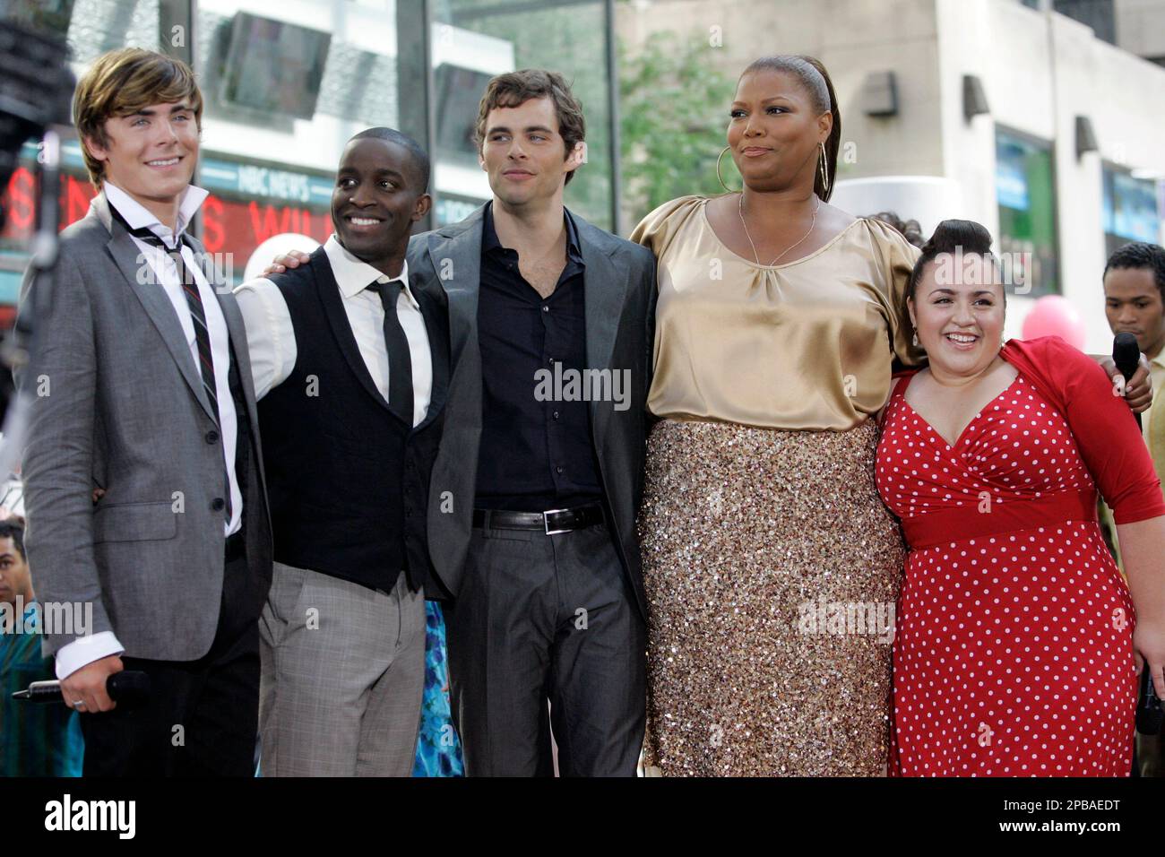 Zac Efron,left, who plays Link Larkin, left,; Elijah Kelley, second ...