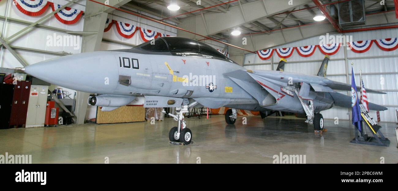 An F-14D, bearing the name of Capt. Dale Snodgrass, "Snort", is seen at ...