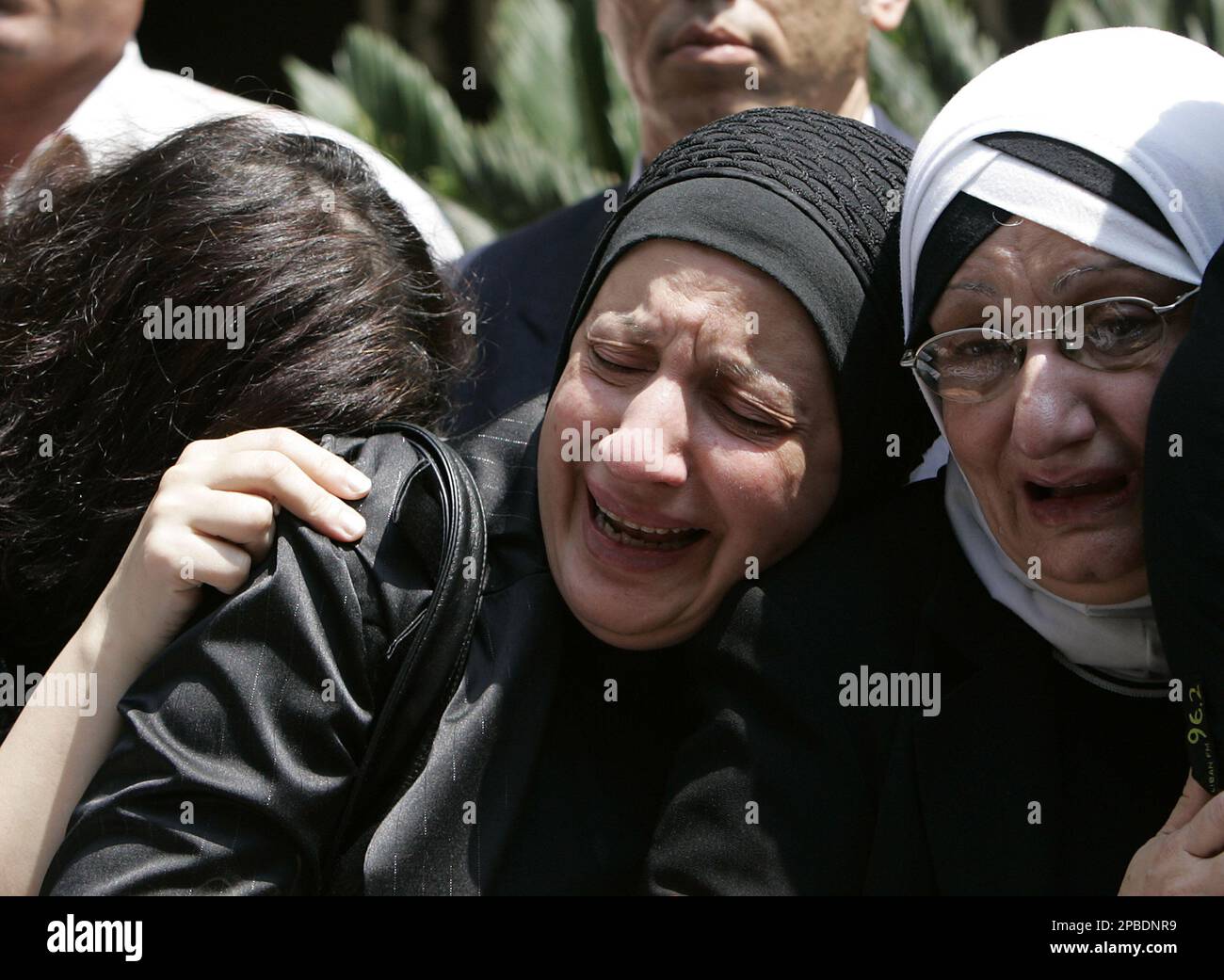 Lebanese women mourn for slain anti-syrian lawmaker Walid Eido who was ...