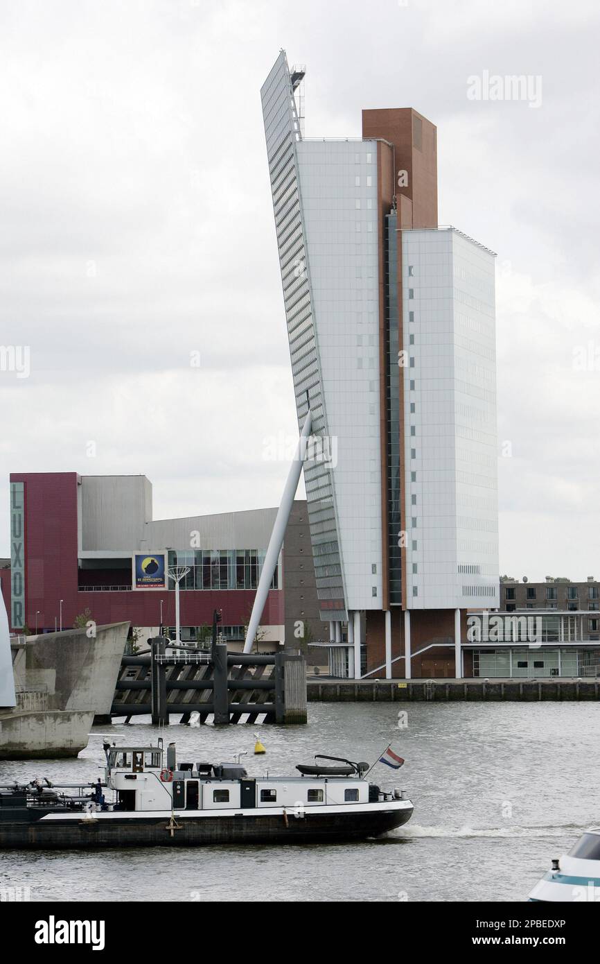 Architect Renzo Piano's "leaning" KPN tower KPN tower is seen in ...
