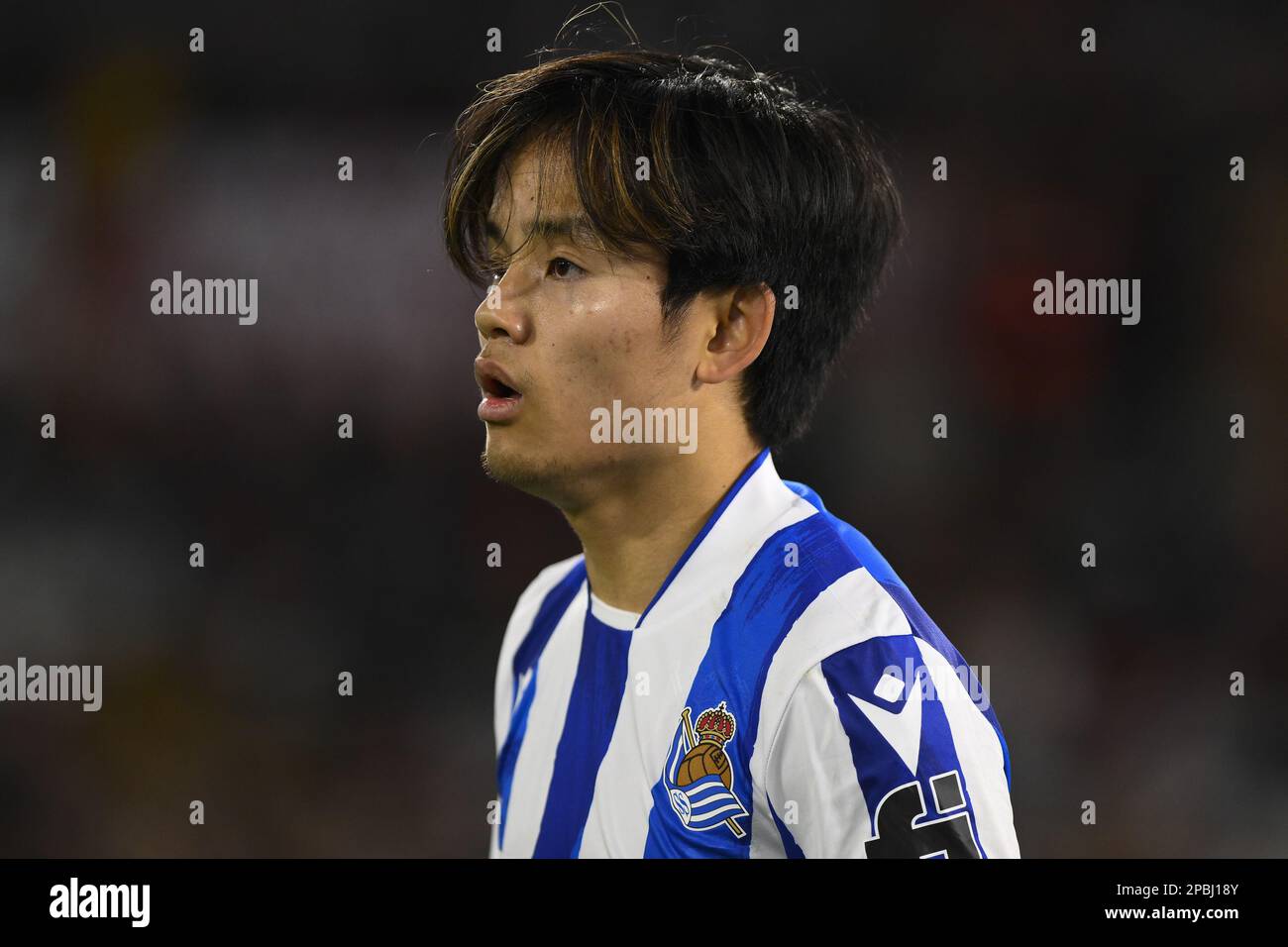 Takefusa Kubo de Real Sociedad de Futbol pendant la première étape du ...