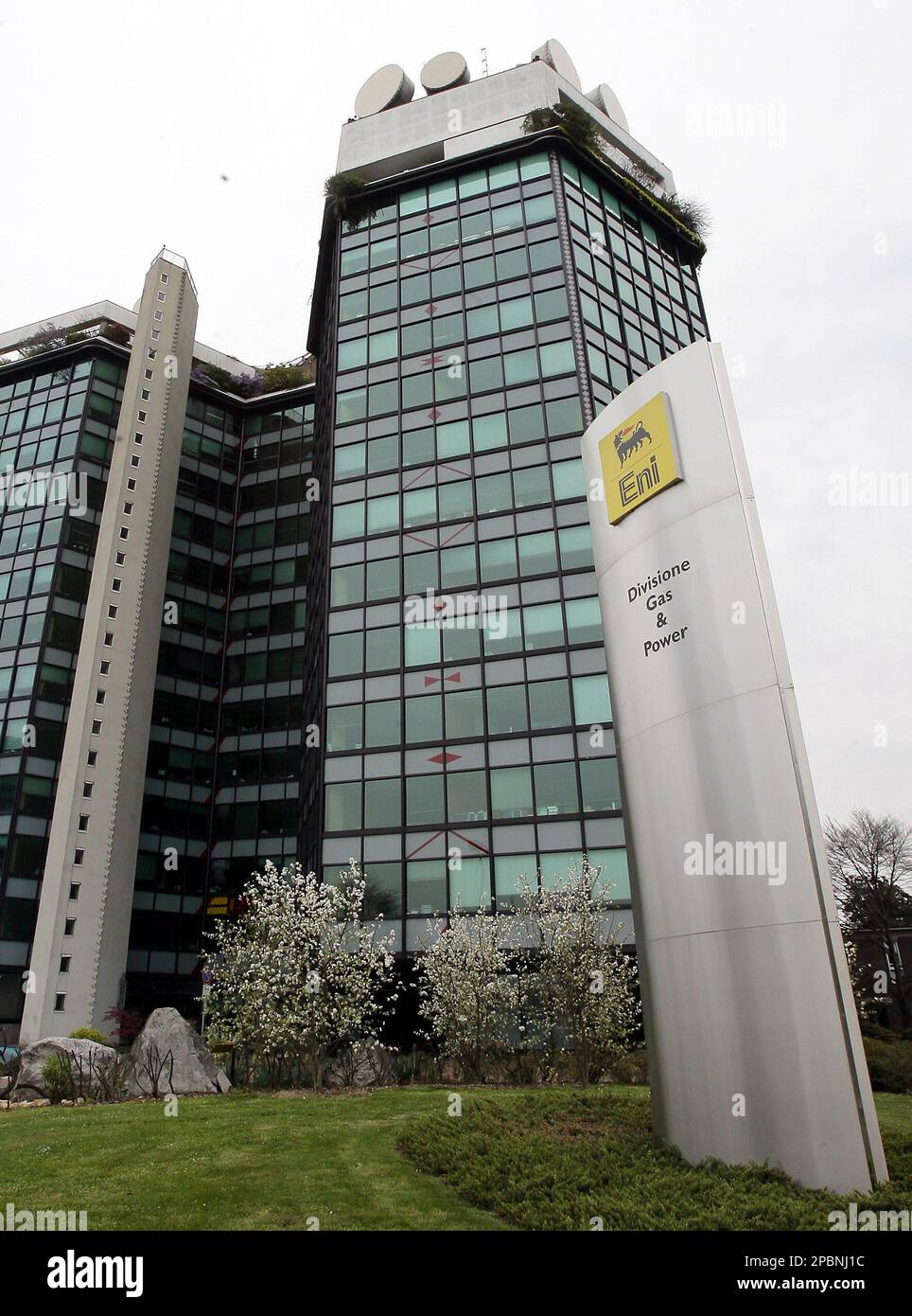 A view of the Italy's energy giant Eni Spa headquarters in San Donato ...