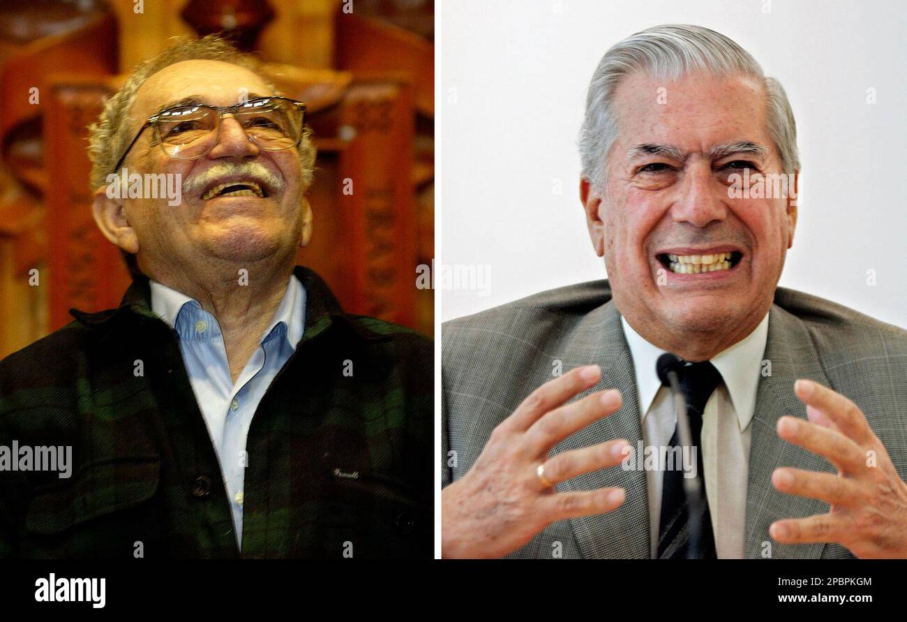 ** FILES, TWO PICTURE COMBO ** Nobel prize-winner Gabriel Garcia ...