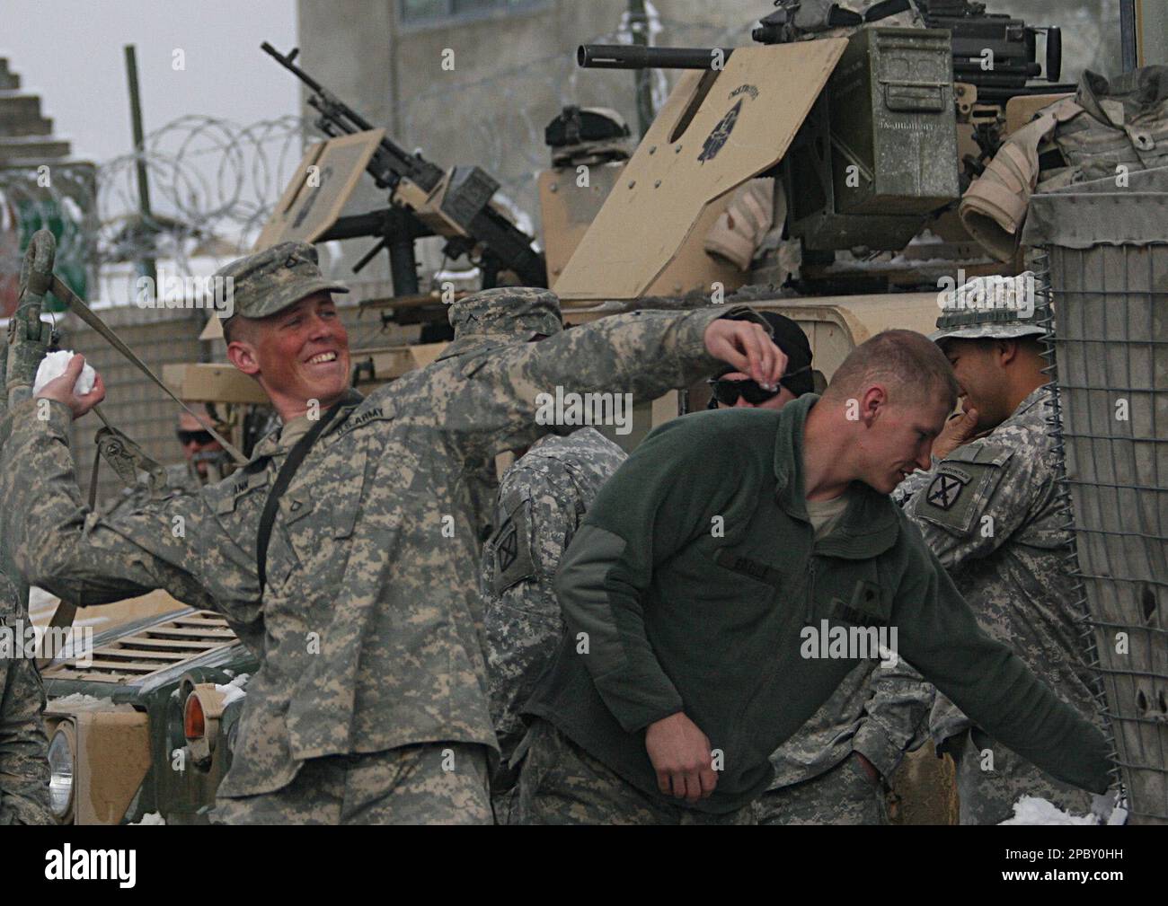 A U.S soldier of 2nd Battalion 87 Infantry Regiment 10 Mountain ...
