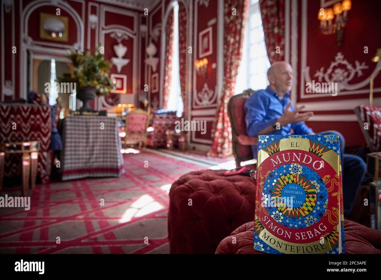 The historian Simon Sebag Montefiore during an interview for Europa ...