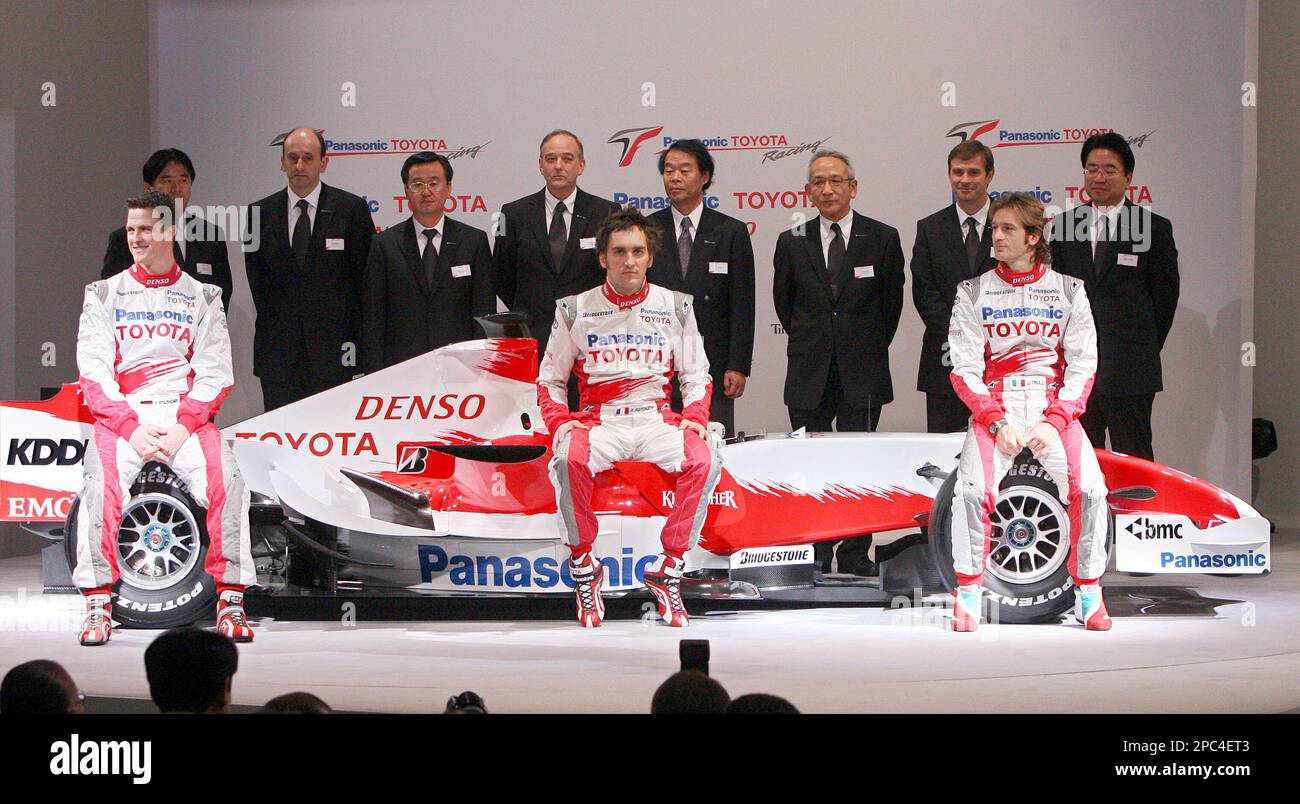 Formula One drivers Ralf Schumacher from Germany, Franck Montagny from ...