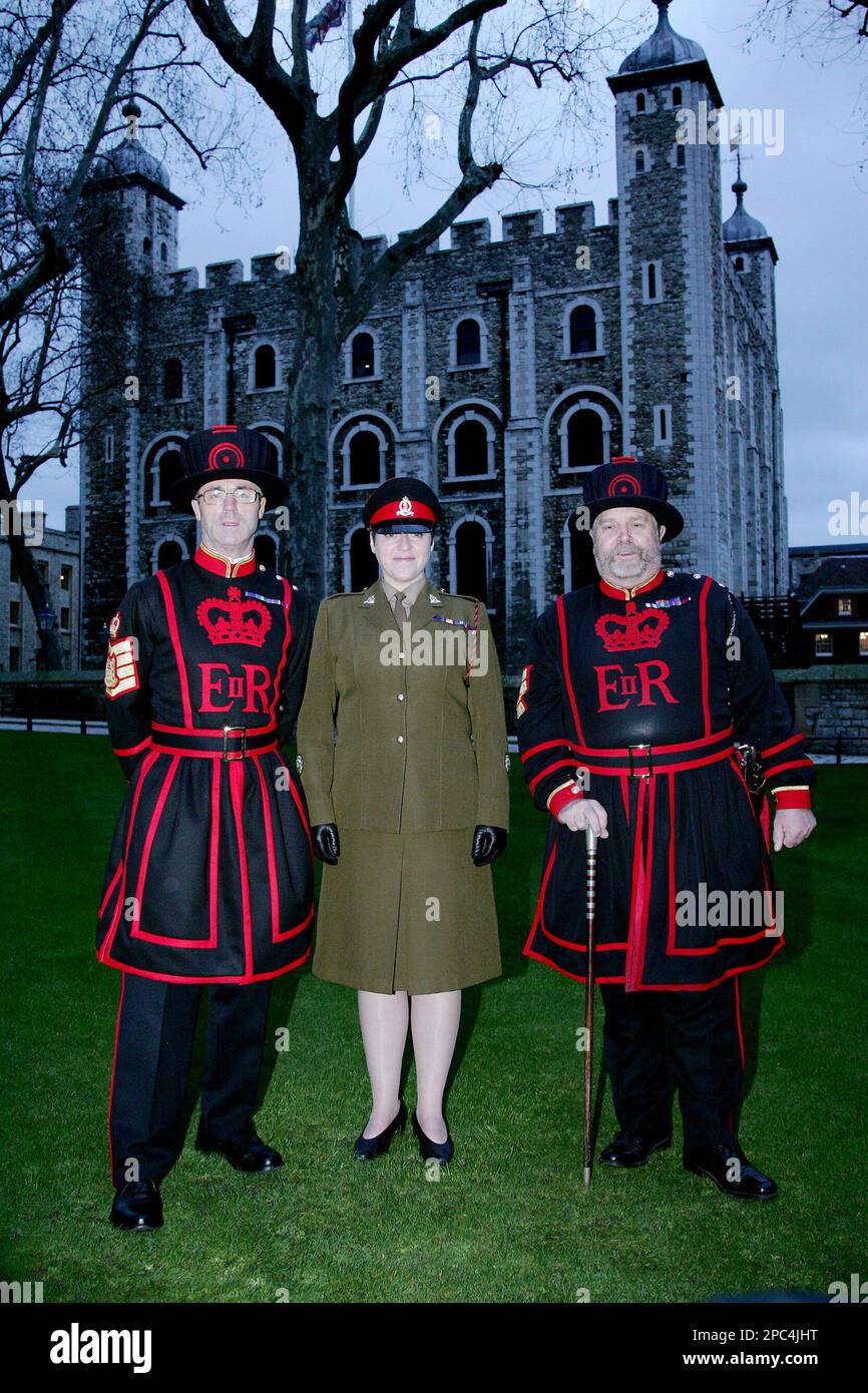 Moira Cameron, Warrant Officer Class 2, centre, who will become the ...