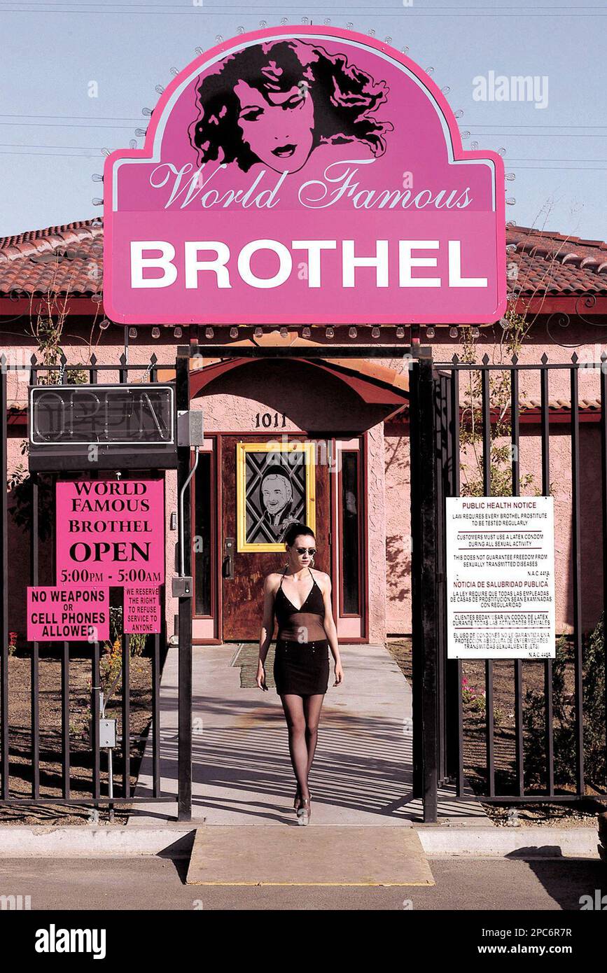 Brothel employee Salaizia walked through the front gate on opening day ...