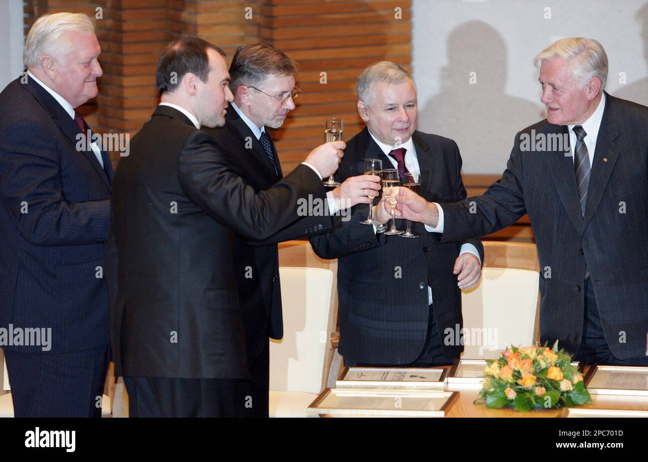 Former Lithuanian Prime Minister Algirdas Brazauskas, Igor Adam ...