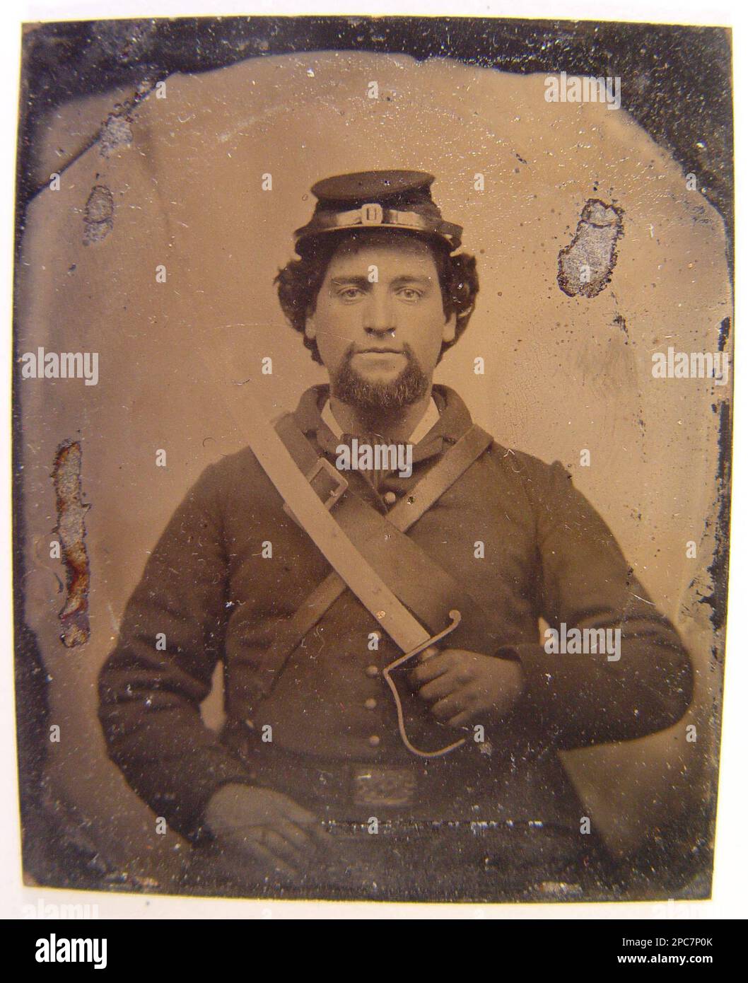 Soldat non identifié dans l'uniforme de l'Union et la casquette ...