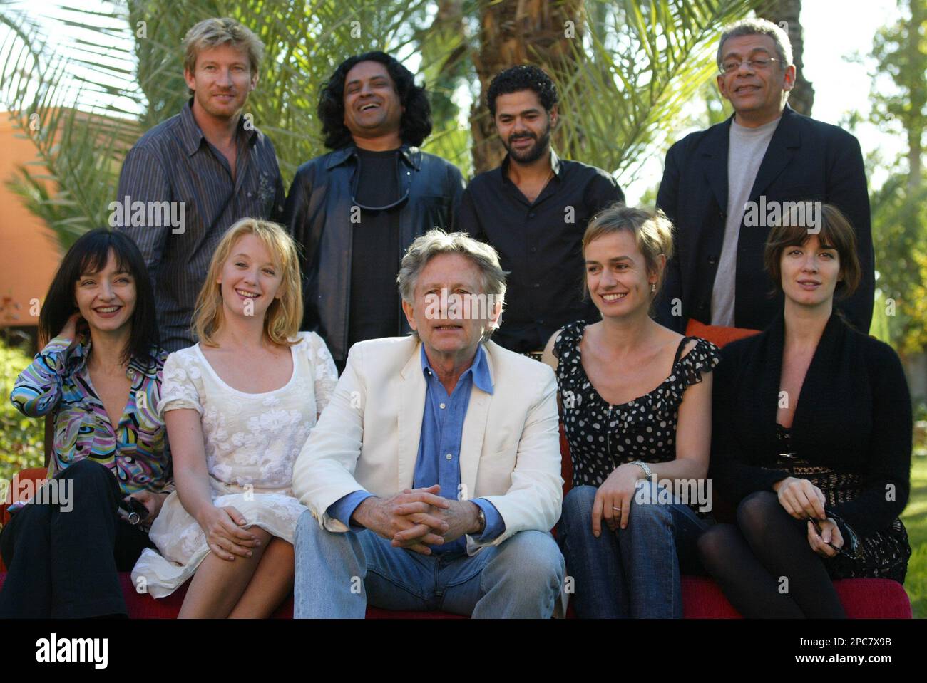The jury members of the sixth Marrakesh International Film (front row ...