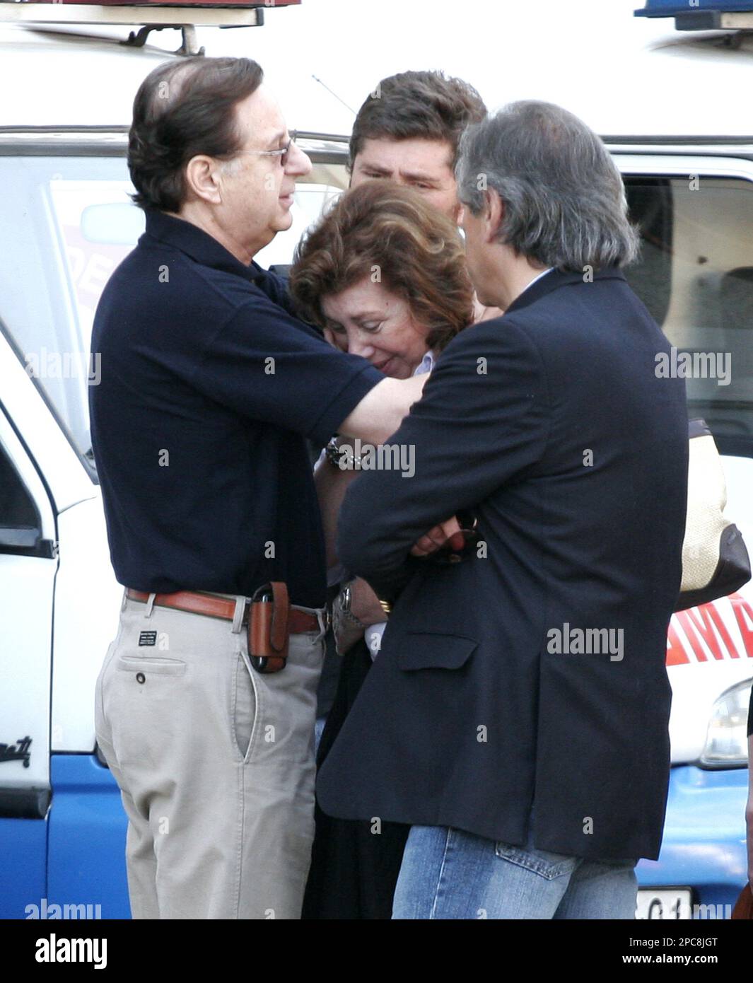 Lucia Pinochet Hiriart, center, the daughter of former dictator Gen ...