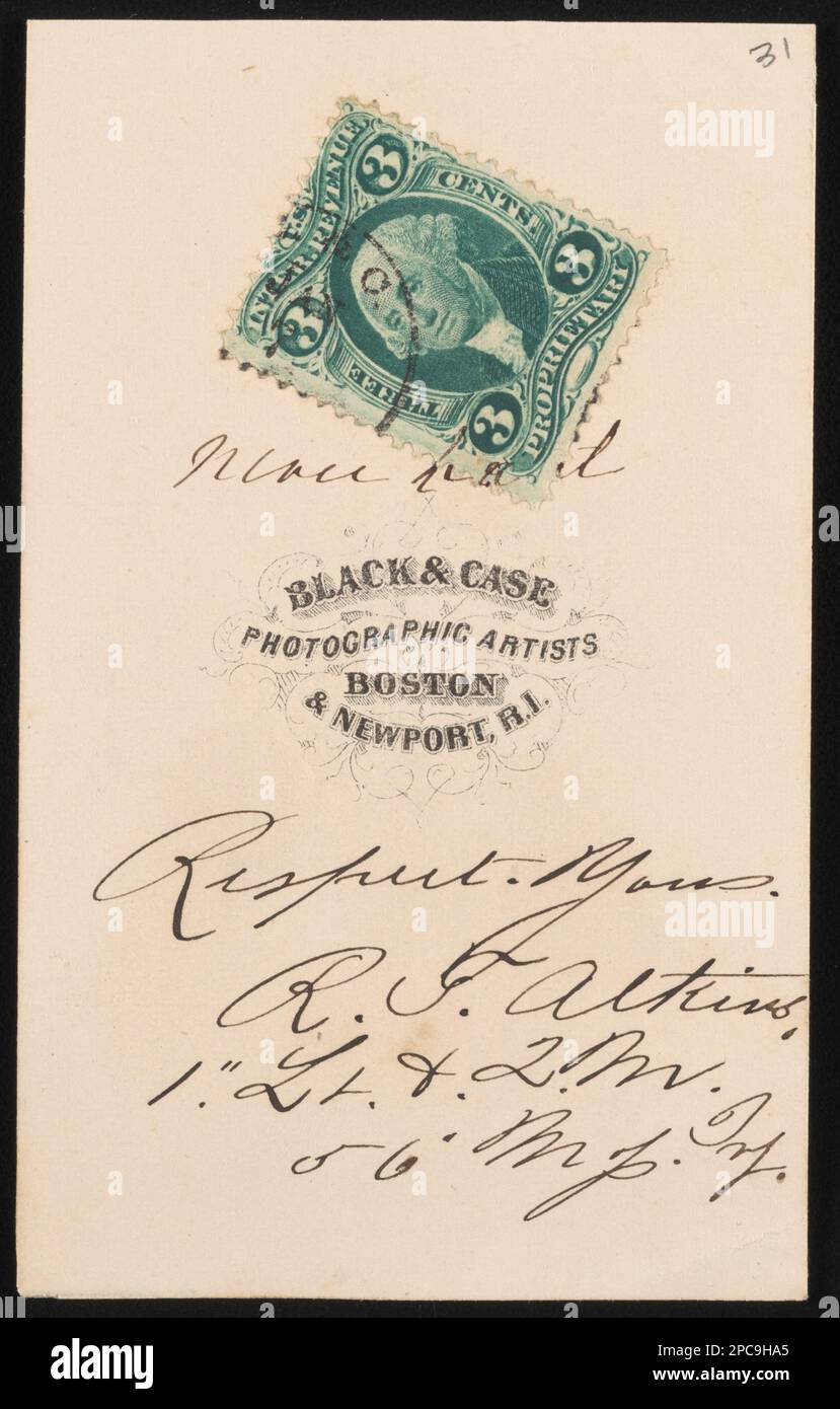 Premier lieutenant Rawlins Thomas Atkins de Co. G, 1st Massachusetts ...