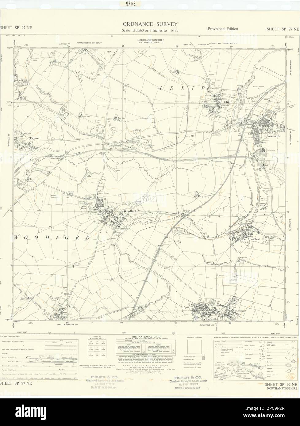 Mapa de thrapston Banque de photographies et d’images à haute ...