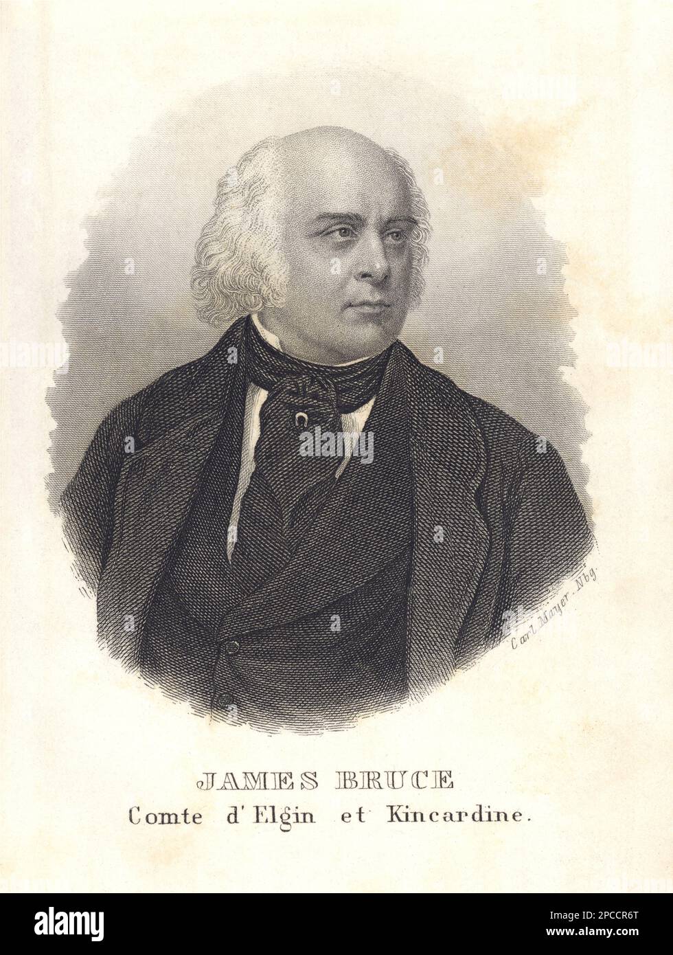 1861 , Londres , Angleterre : Le Comte JAMES BRUCE , comte d'Elgin (1811 – 1863 ) Gouverneur ...