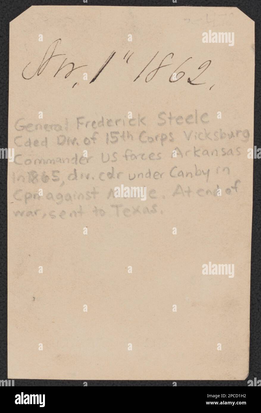 Major général Frederick Steele, 11th Regular Army Infantry Regiment ...