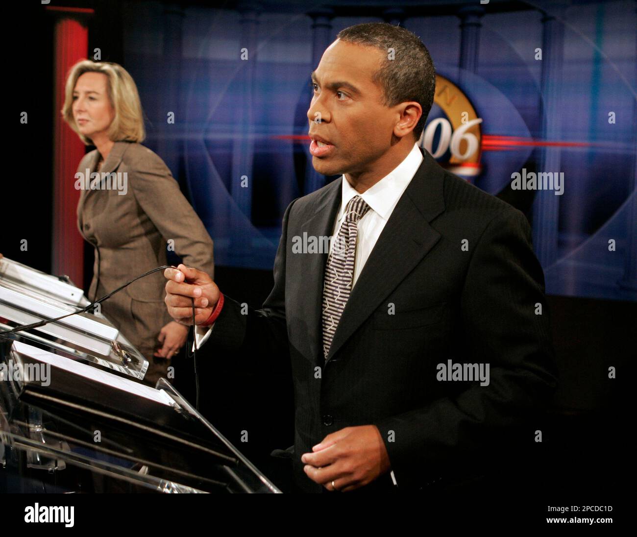 Massachusetts gubernatorial candidates Republican Lt. Gov. Kerry Healey ...