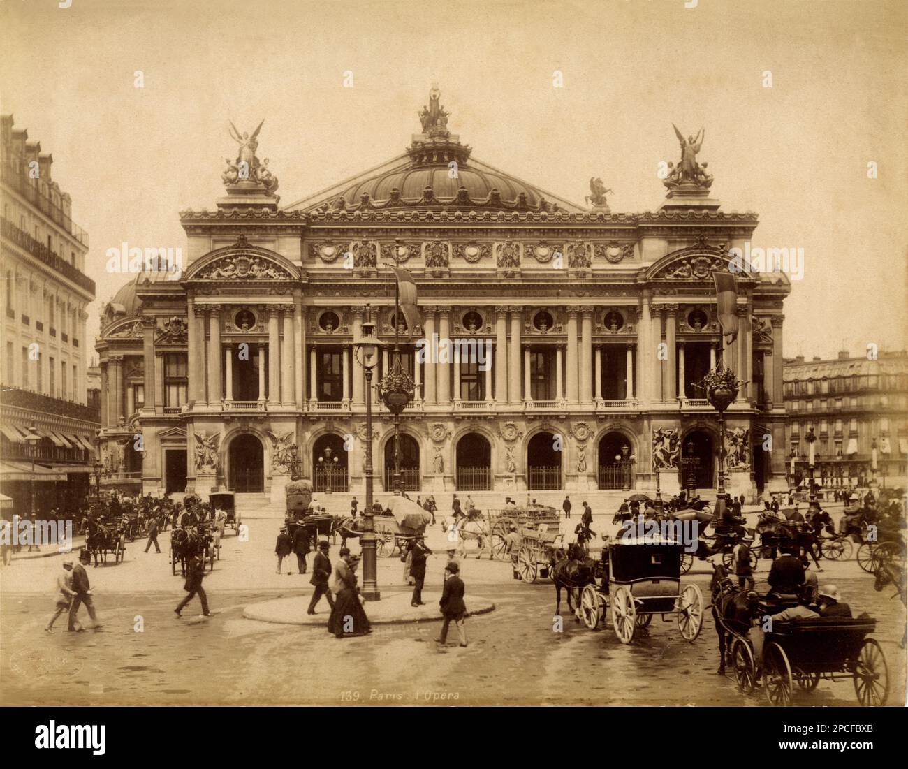 1885 CA, PARIS , FRANCE : l'OPÉRA ( Académie nationale de musique ...