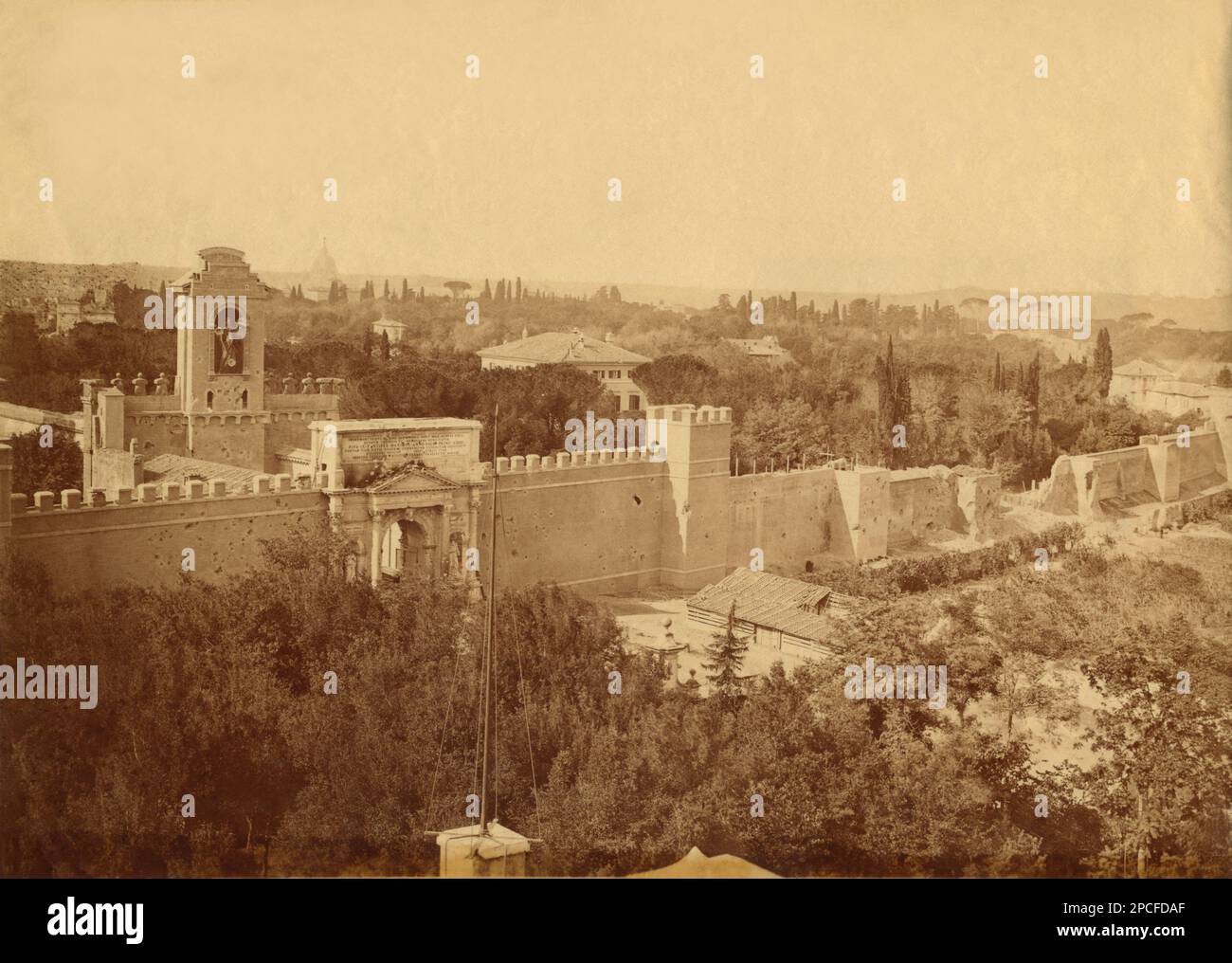 1870 , 20 SEPTEMBRE , ROMA , ITALIE : LA BRÈCHE DI PORTA PIA . La ...